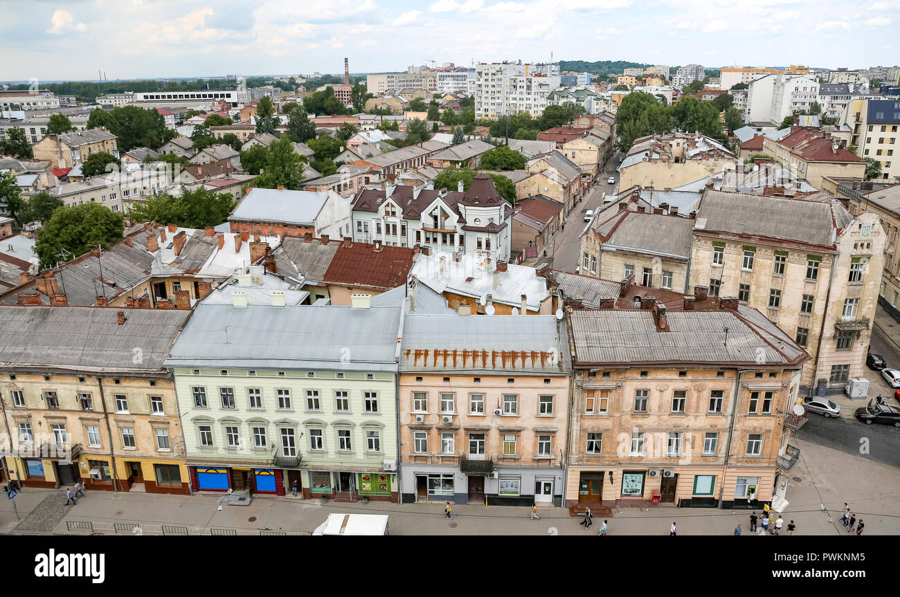 Aerial view of Lviv City in Ukraine Stock Photo - Alamy