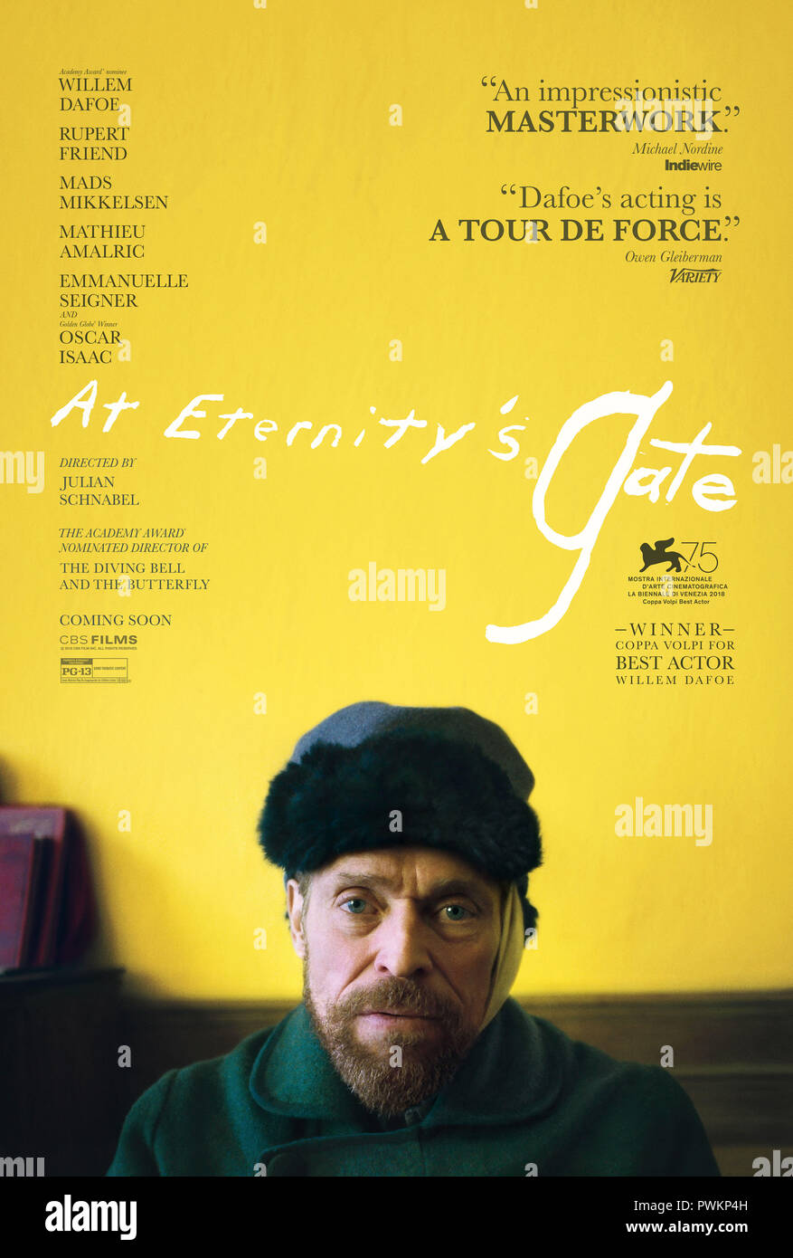AT ETERNITY'S GATE, Poster, Willem Dafoe as Vincent Van Gogh, 2018 ...