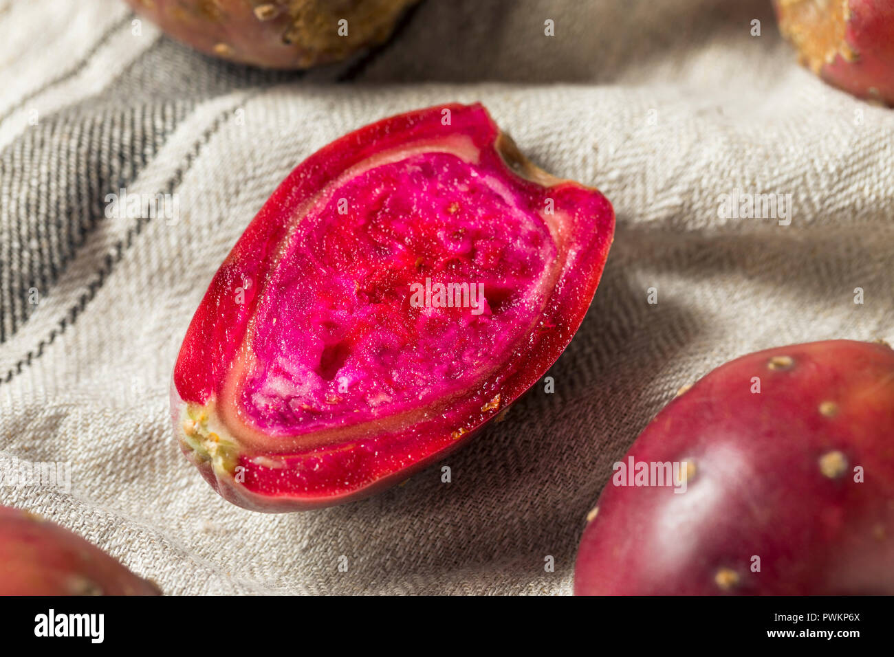 Organic Red Prickly Pears Ready to Eat Stock Photo - Alamy