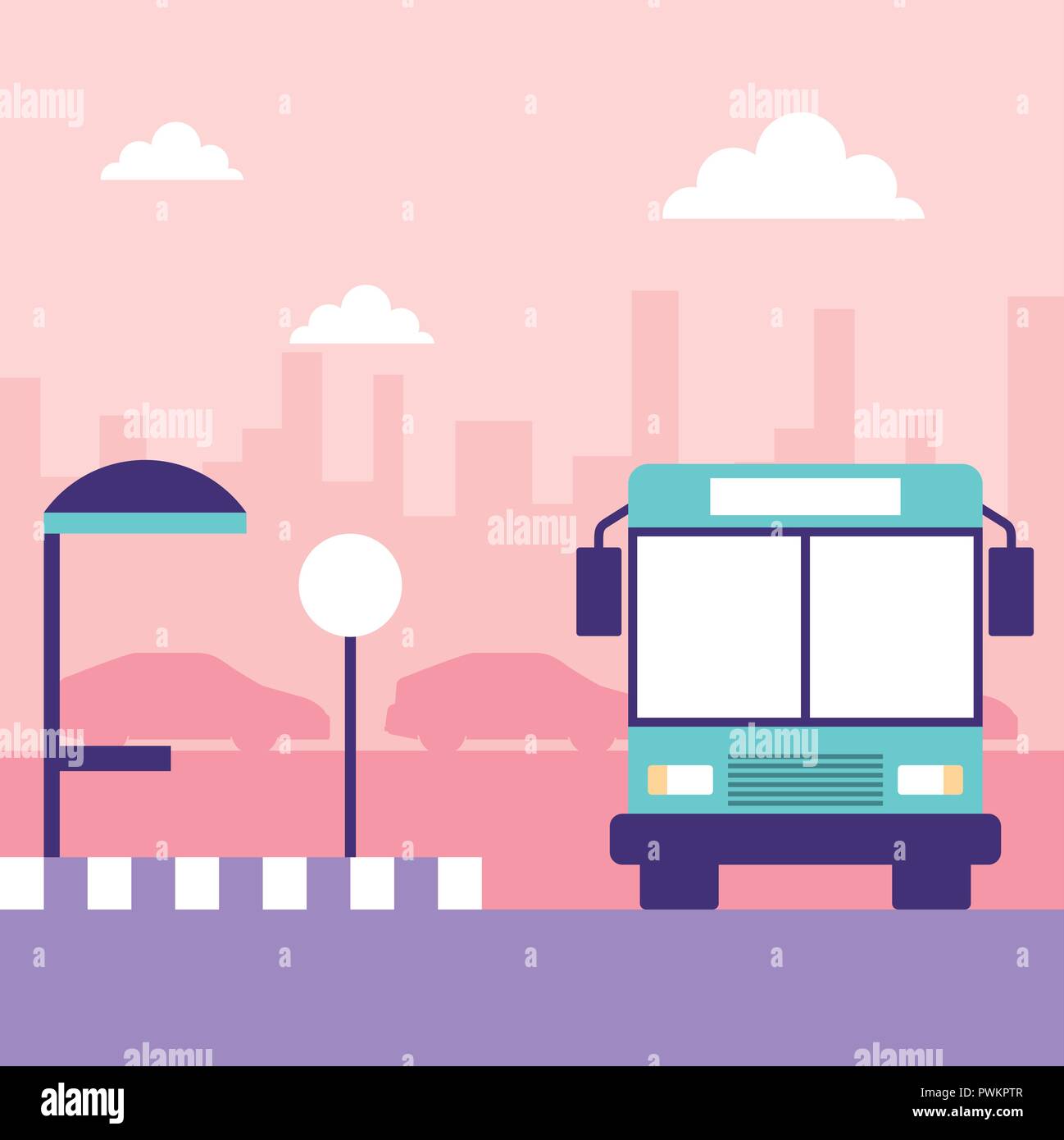 Diverse group city bus Stock Vector Images - Alamy