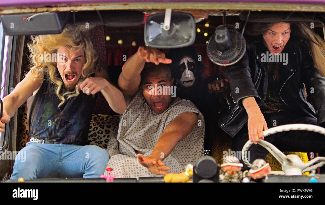 HEAVY TRIP, (aka HEVI REISSU), from left: Samuli Jaskio, Chike Ohanwe ...