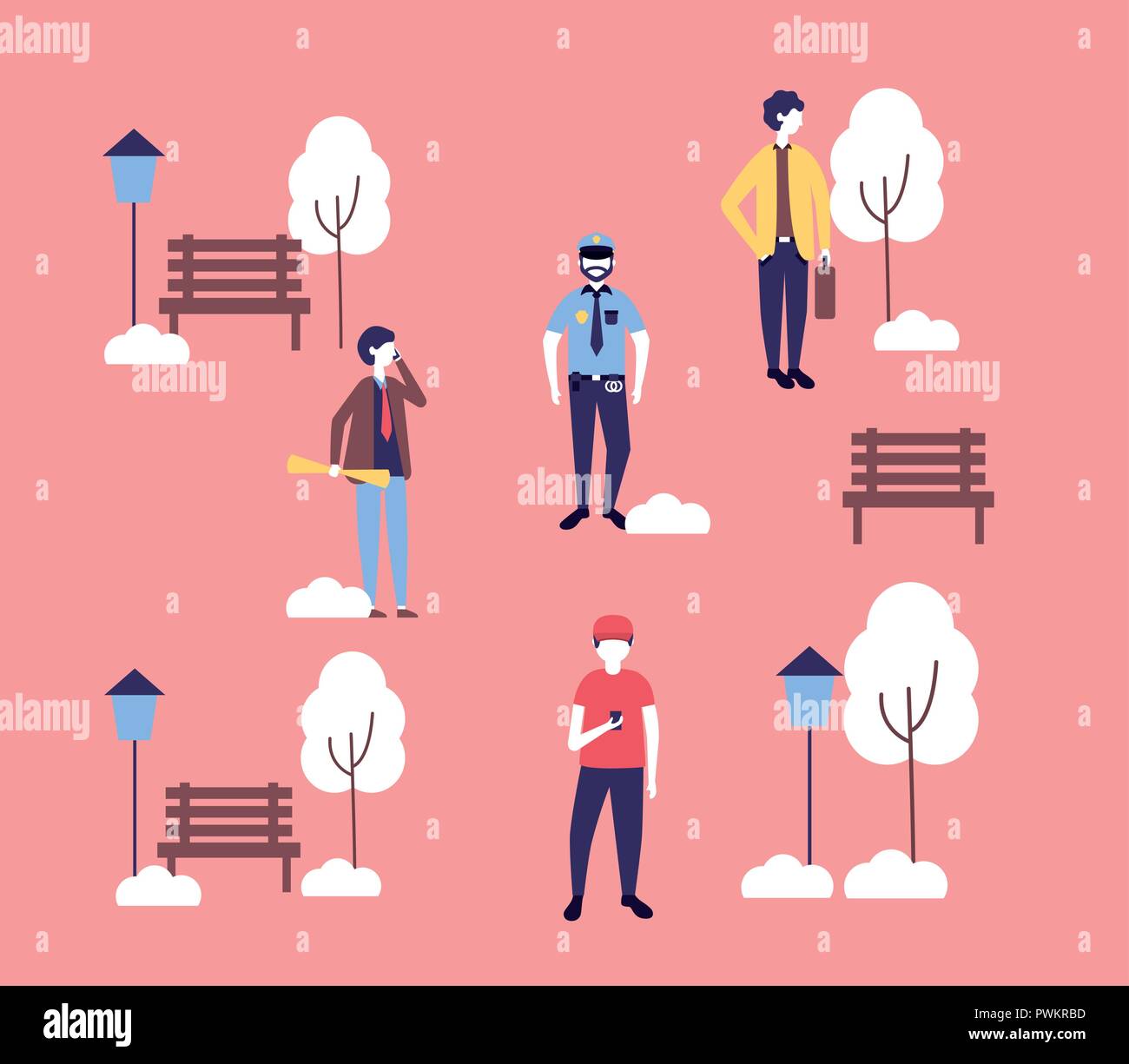 National park worker Stock Vector Images - Alamy