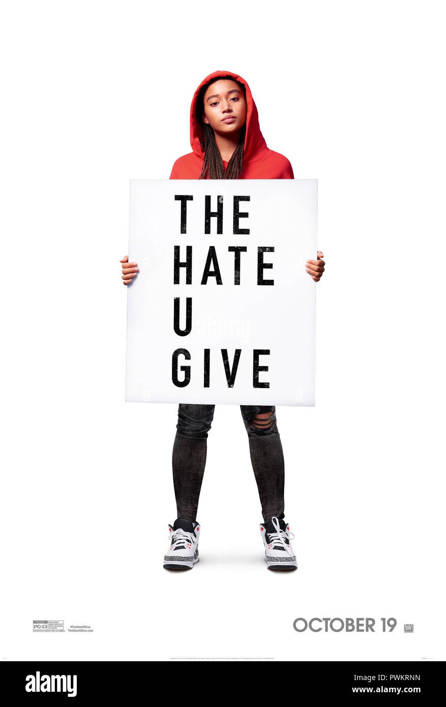 THE HATE U GIVE, US advance poster, Amandla Stenberg, 2018. TM ...