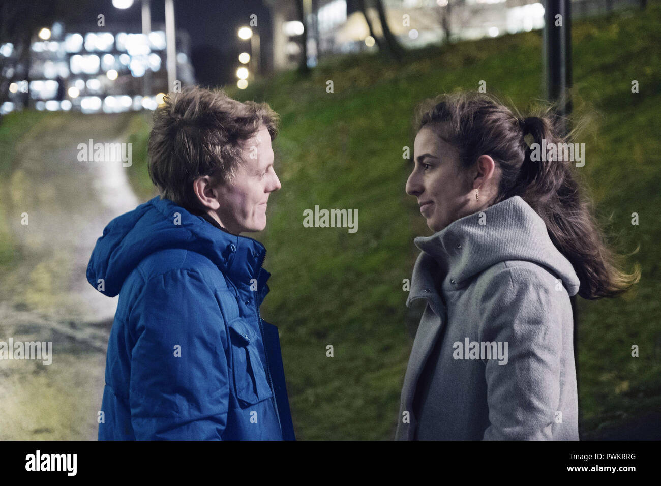 22 JULY, l-r: Jonas Strand Gravli, Seda Witt, 2018. ph: Erik Aavatsmark ...