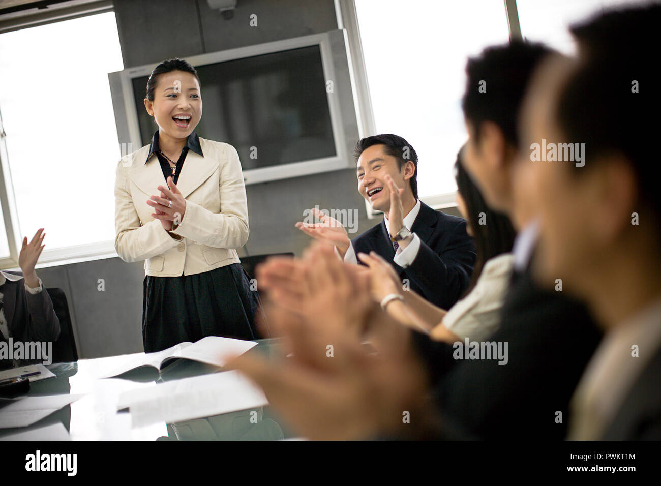 Man appreciated by colleagues hi-res stock photography and images - Alamy