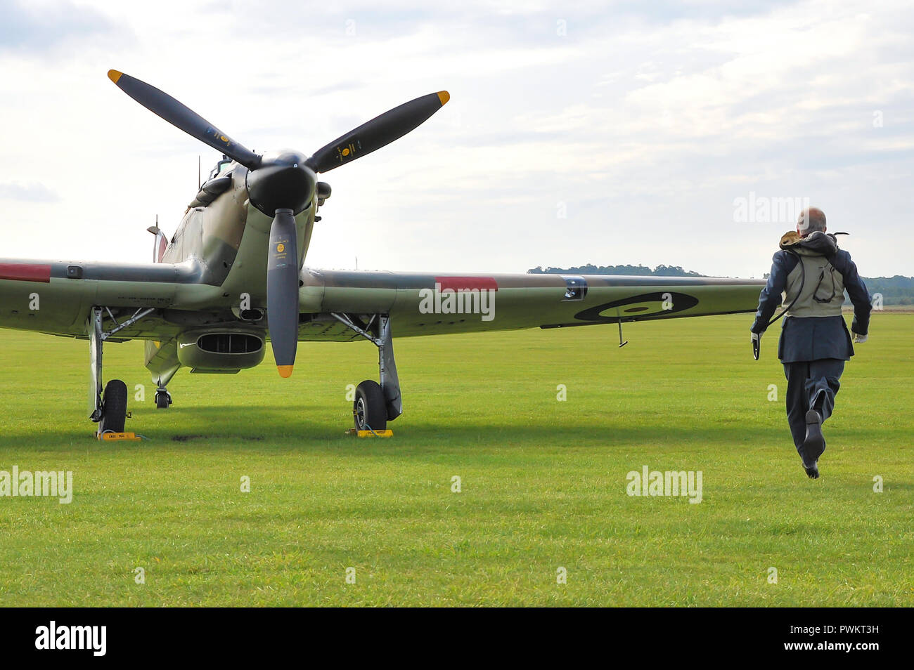 Battle of Britain scramble re-creation. RAF, Royal Air Force Second ...