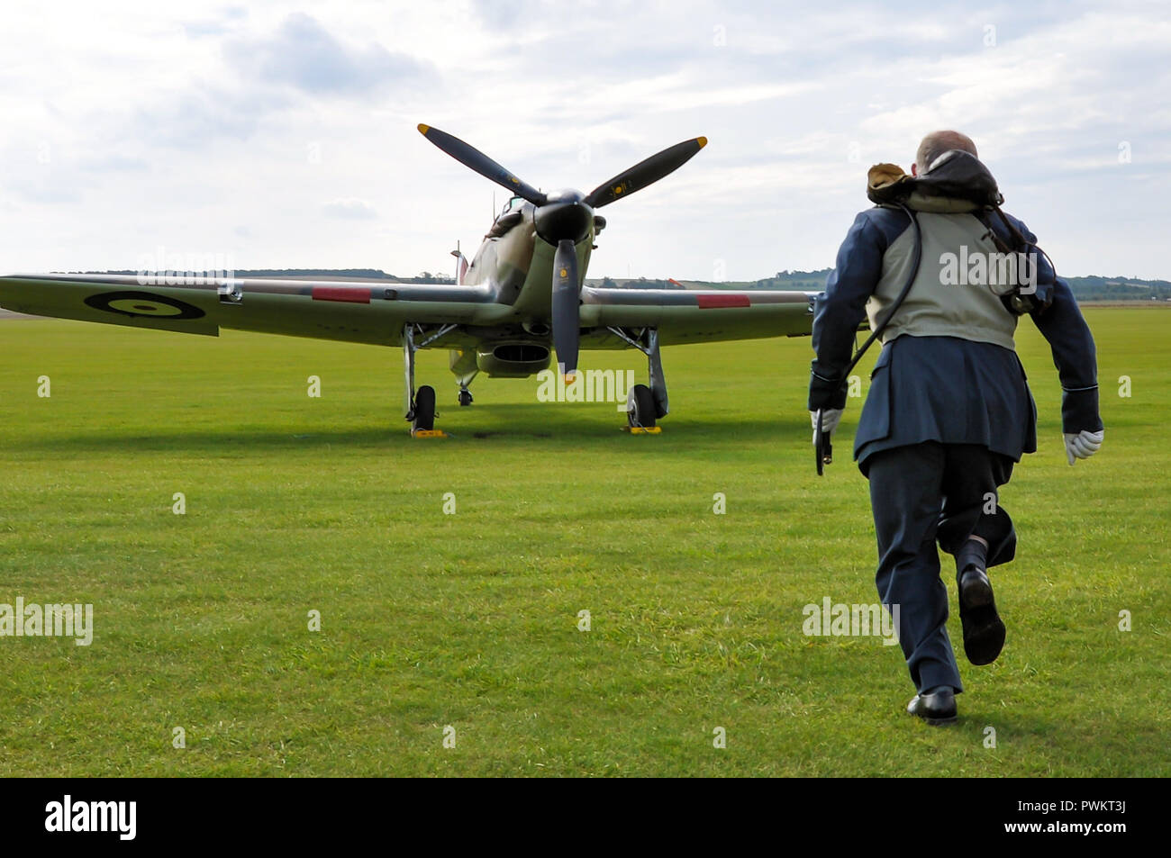 Battle of Britain scramble re-creation. RAF, Royal Air Force Second ...
