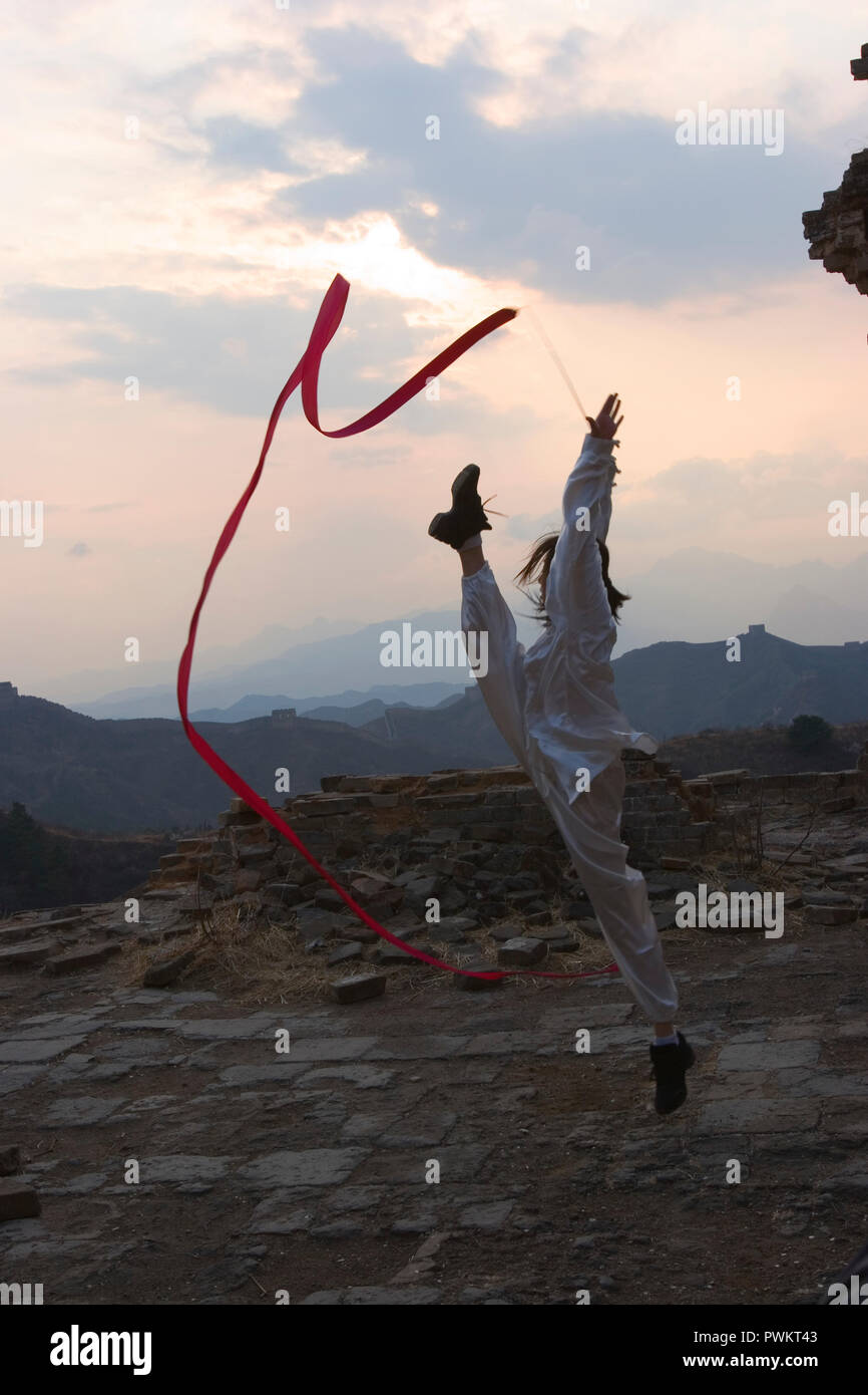 Ribbon twirling hi-res stock photography and images - Alamy