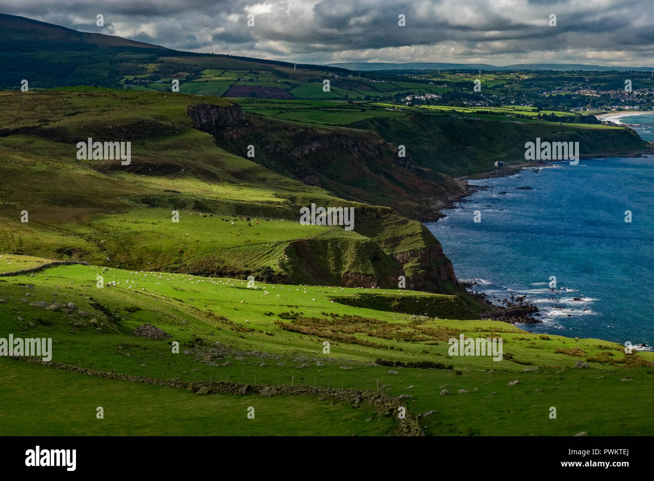 Landscape around Fair head trail. One of the famous attraction in ...