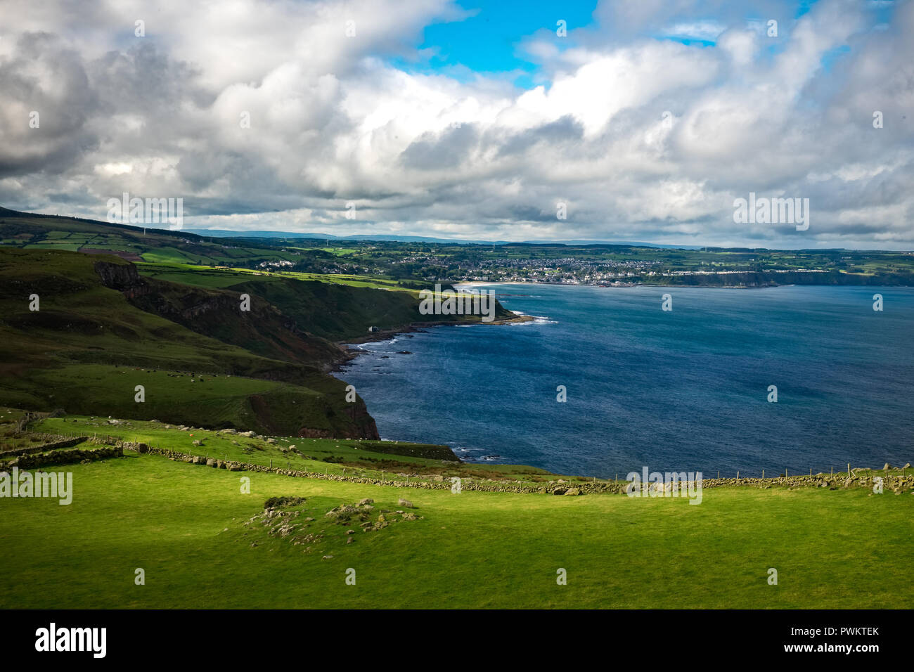 Landscape around Fair head trail. One of the famous attraction in ...