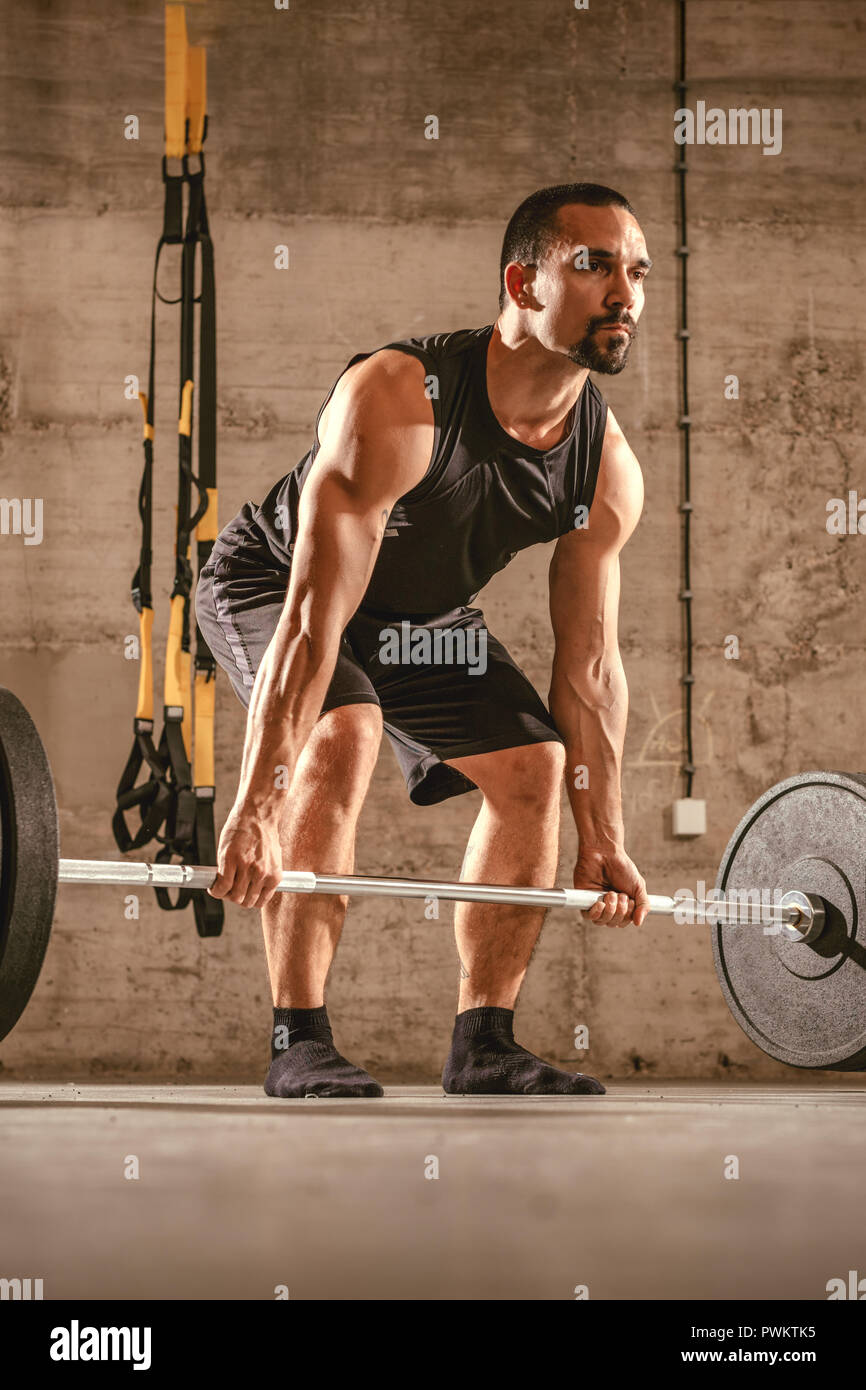 Barbell Squat Man High Resolution Stock Photography and Images - Alamy