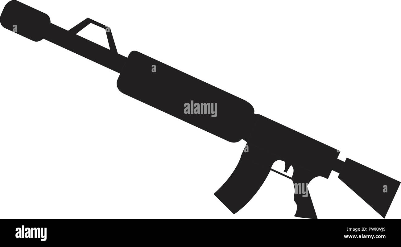 Isolated machine gun icon Stock Vector Image & Art - Alamy