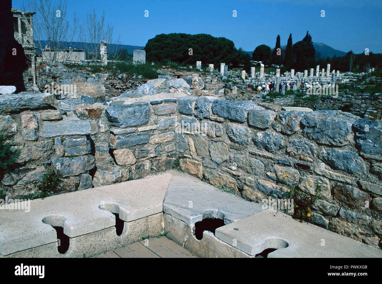 Ancient toilets ephesus turkey hi-res stock photography and images - Alamy