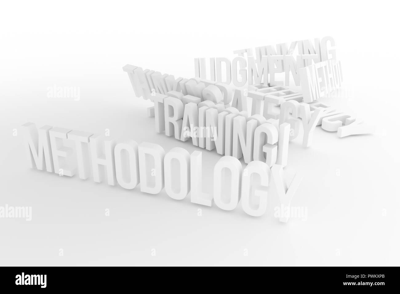 Training, Methodology, business conceptual gray or black and white B&W ...