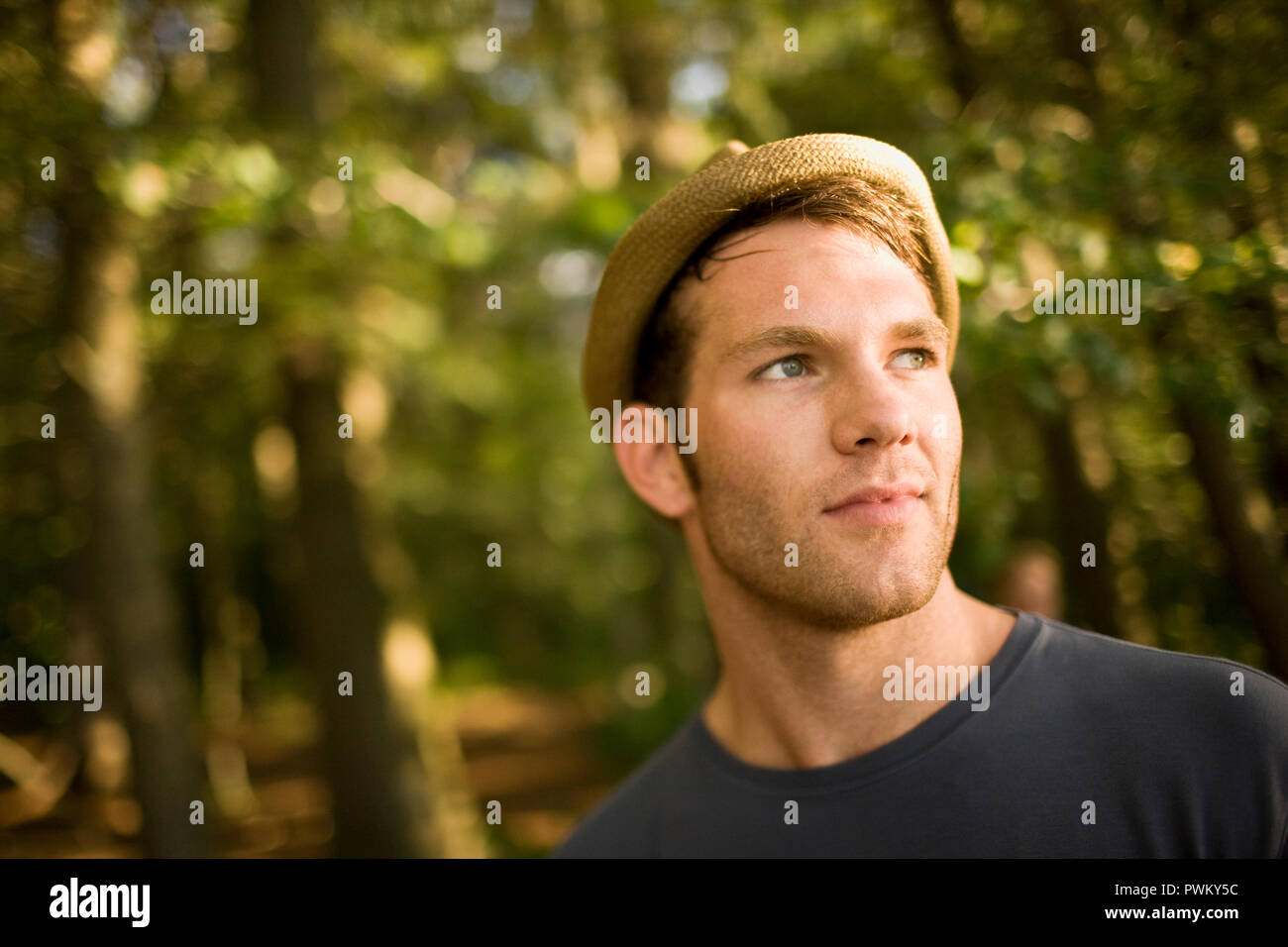 Man exploring forests hi-res stock photography and images - Alamy