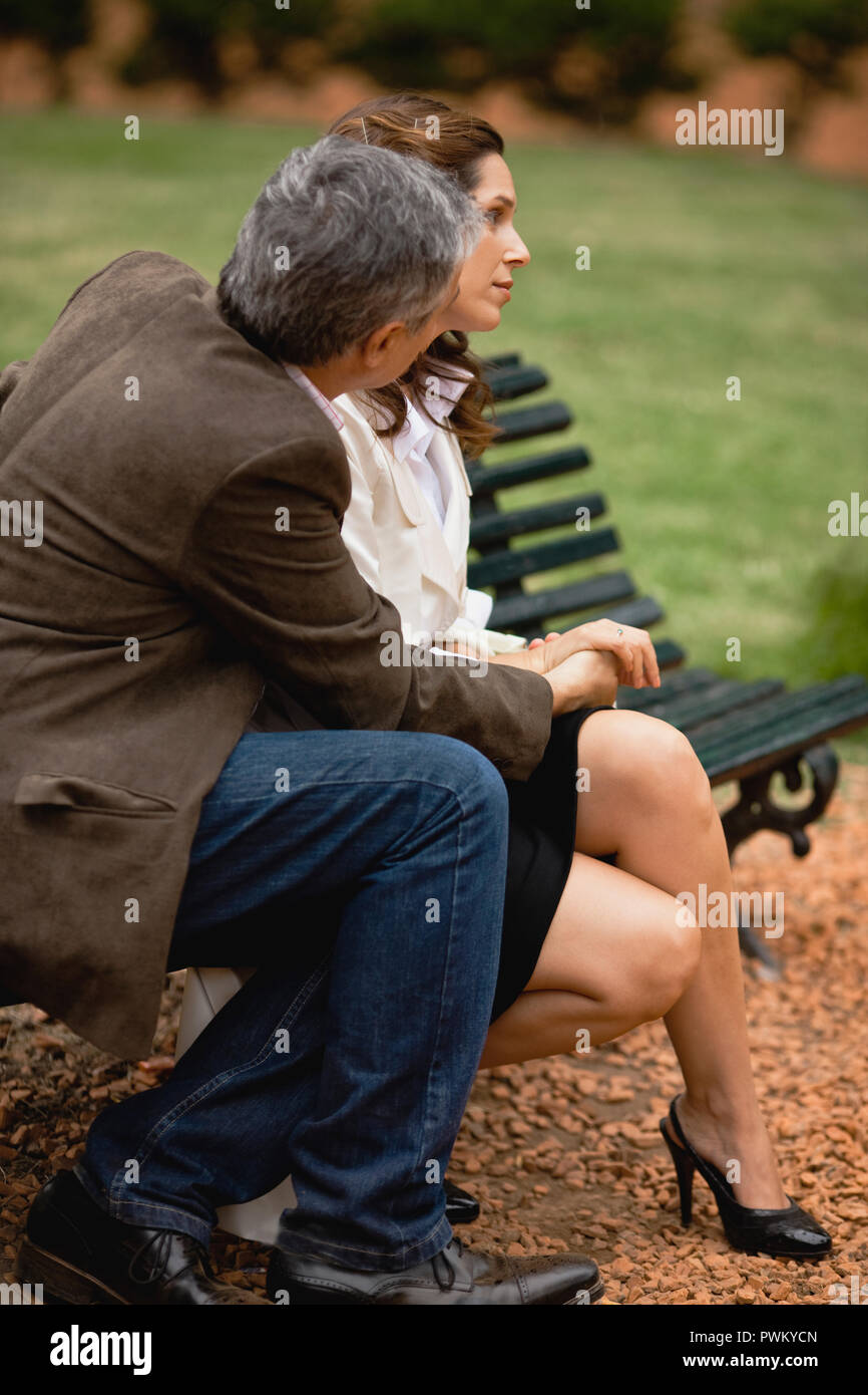 Couple at odds with each other Stock Photo - Alamy