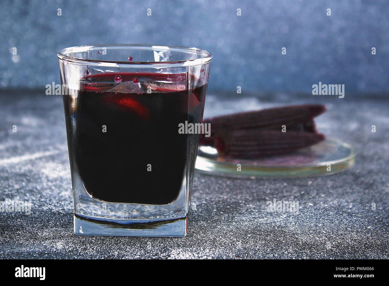 Chicha morada - drink in the Andean areas of Peru. Chicha morada is ...