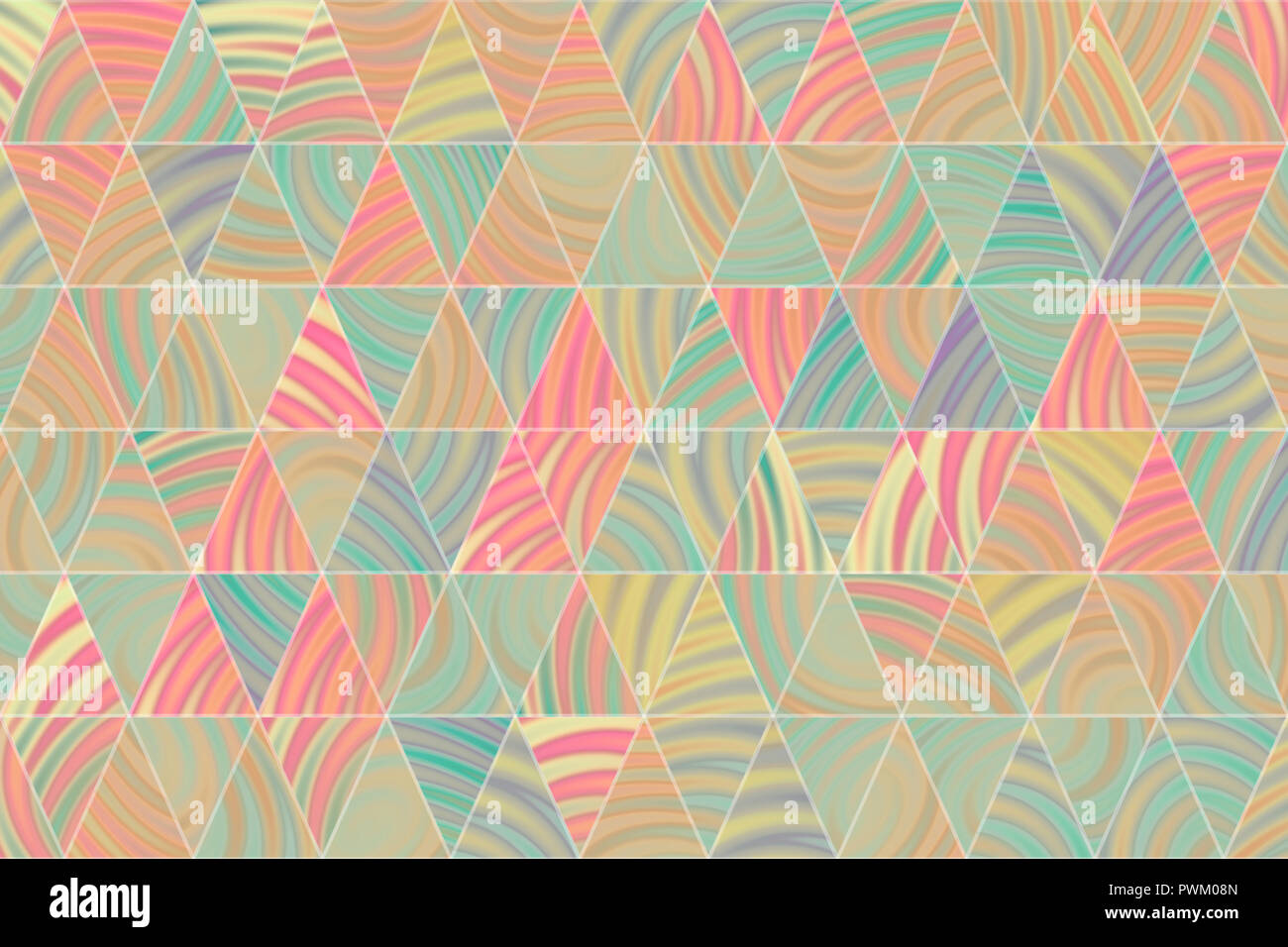 Abstract illustrations of triangle strip, conceptual. Good for design ...