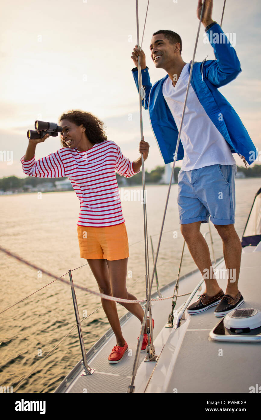 Man sailing with watch hi-res stock photography and images - Alamy