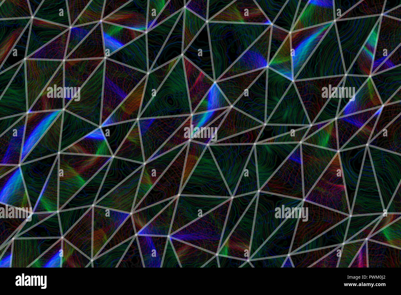 Abstract background with triangle strip Stock Photo - Alamy