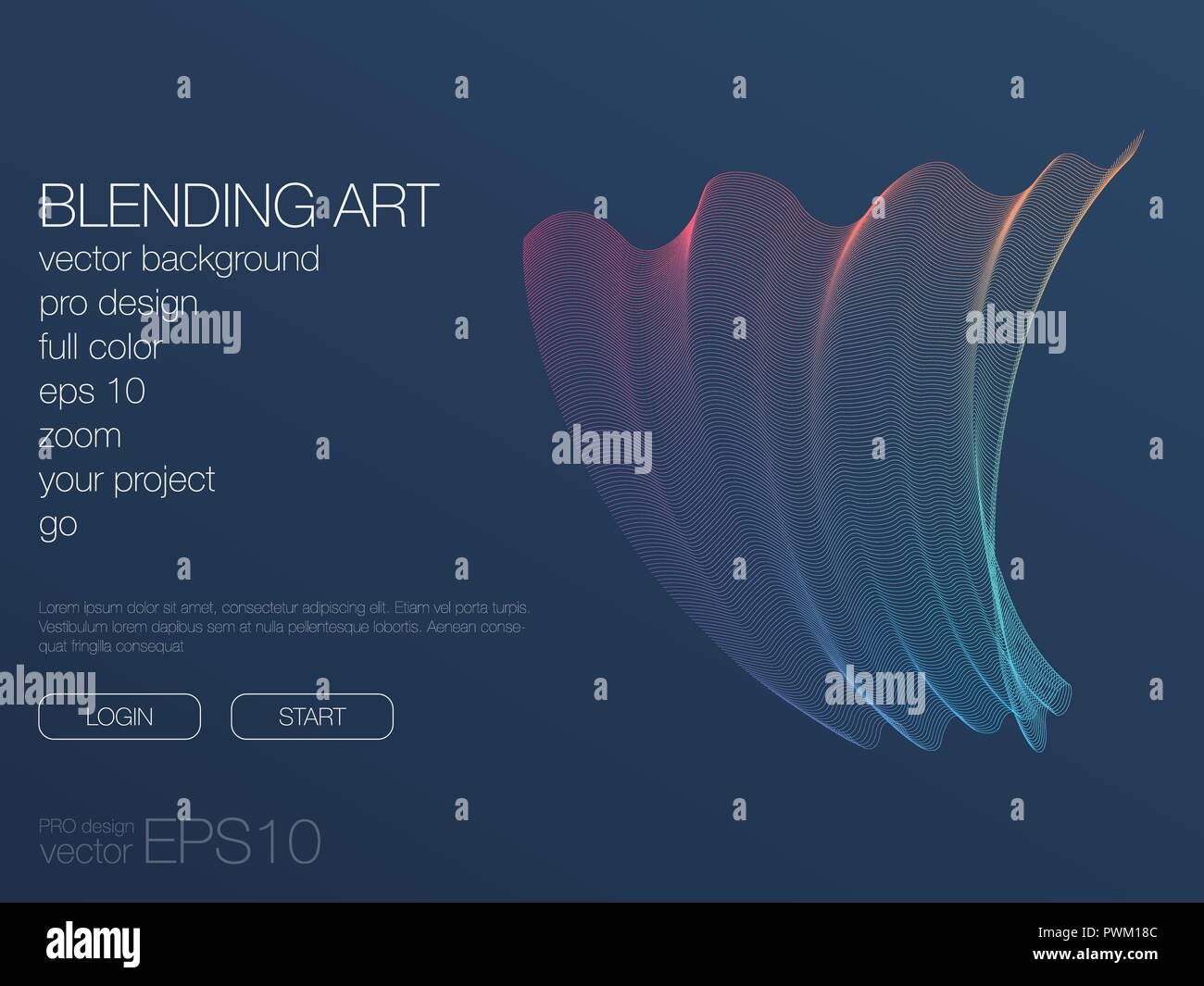 Futuristic user interface. UI Technology background vector Stock Vector ...