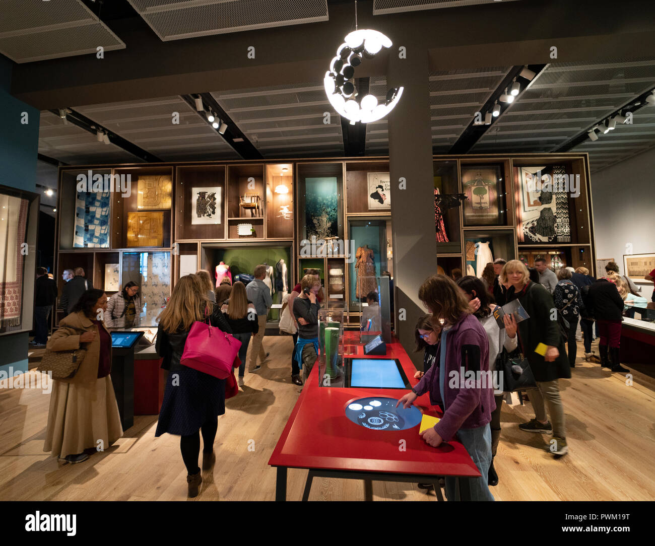Interior of the Scottish Design Galleries at new V&A Museum in Dundee ...