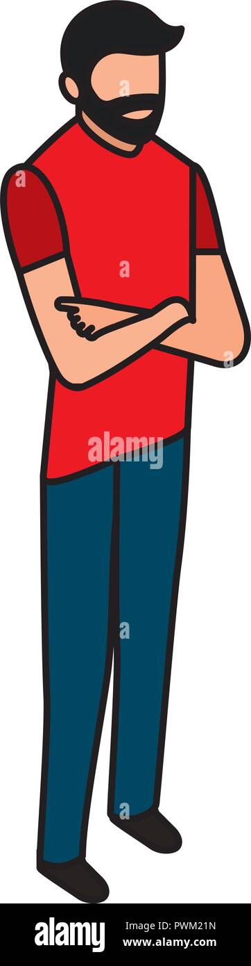 Crossed folded arms Stock Vector Images - Alamy