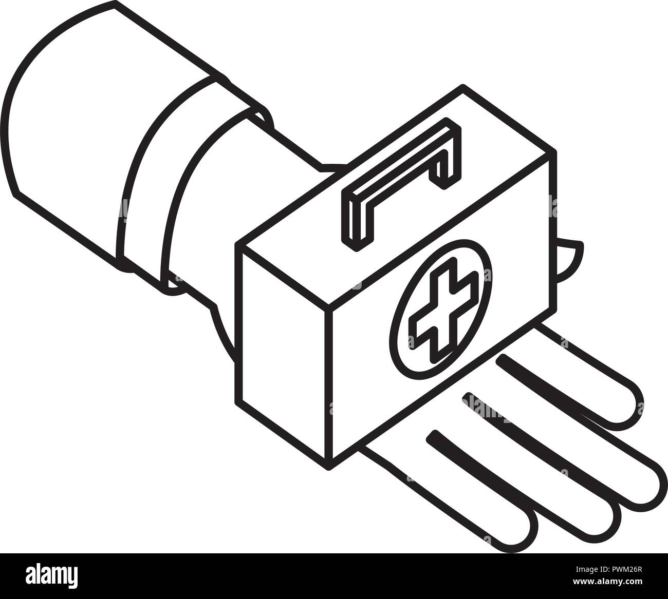 Hand medical kit Black and White Stock Photos & Images - Alamy