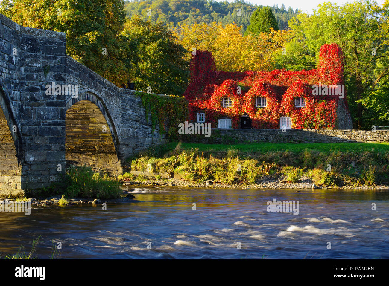 Llanrwst bridge north wales hi-res stock photography and images - Alamy