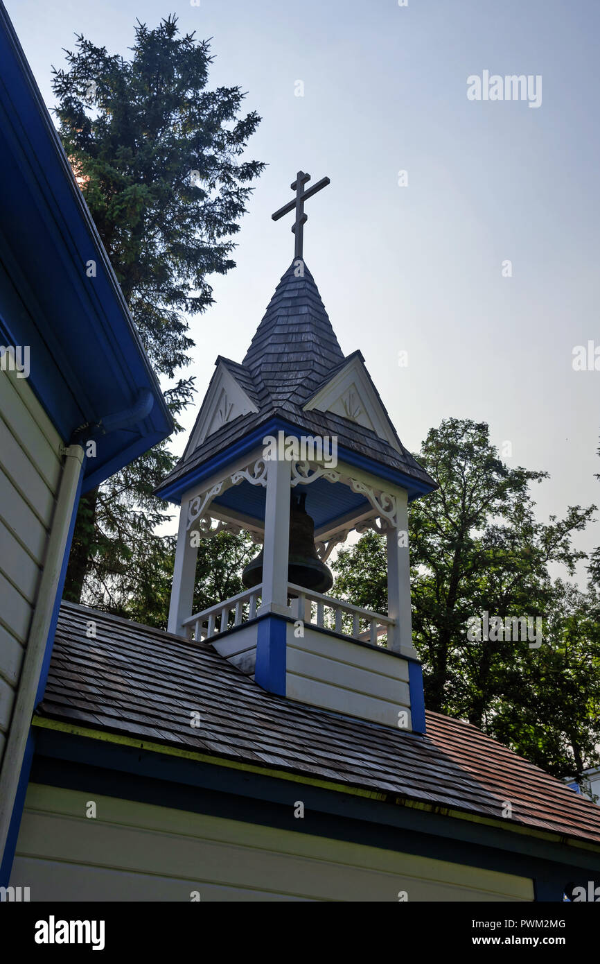 Detail of St. Nicholas Russian Orthodox Church ,Juneau, Alaska Stock ...