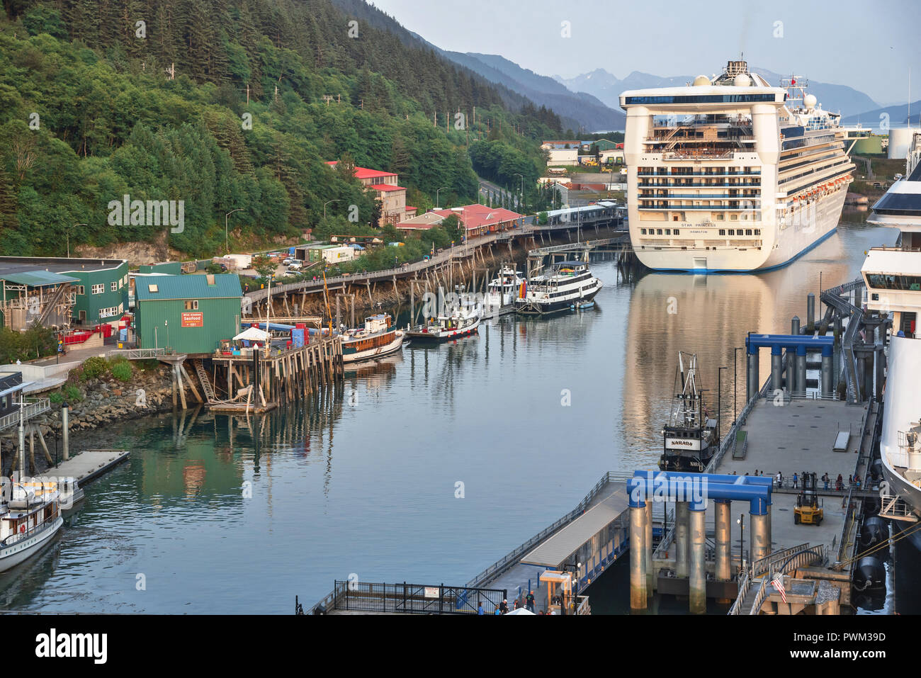 Alaska Juneau Cruise Ship Dock Stock Photos & Alaska Juneau Cruise Ship ...