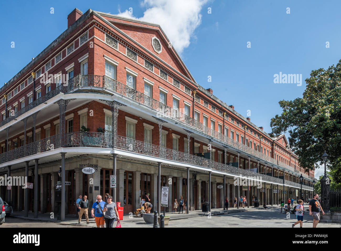 The Pontalba Building in the French Quarter Stock Photo - Alamy
