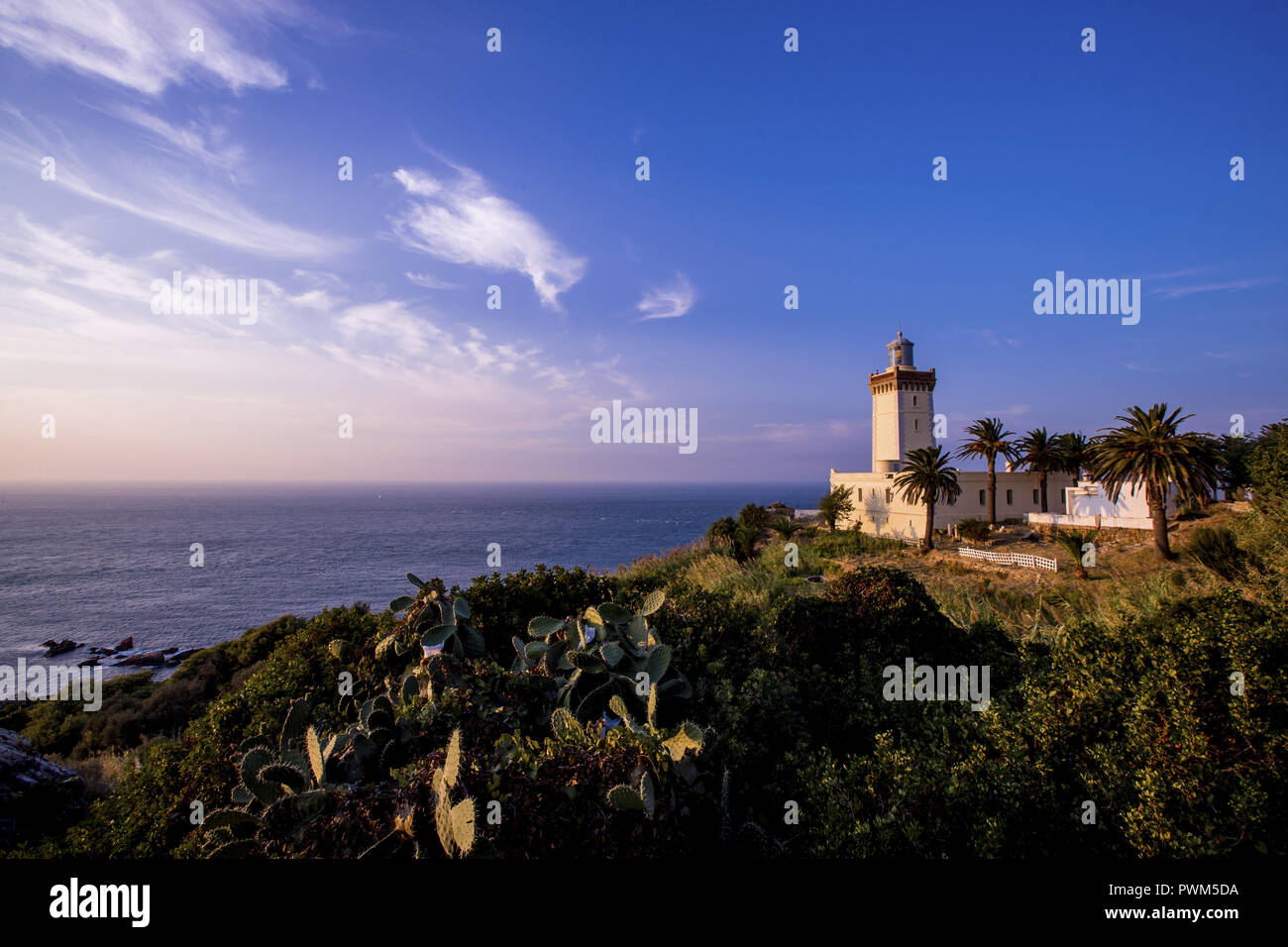 Tangier light tower Stock Photo - Alamy
