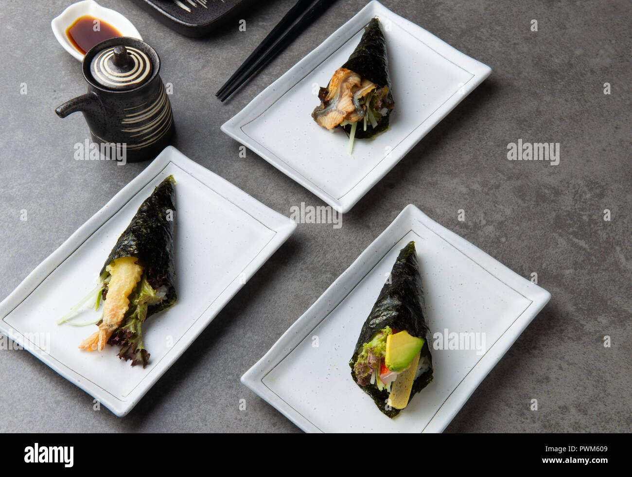Temaki rolls hi-res stock photography and images - Alamy