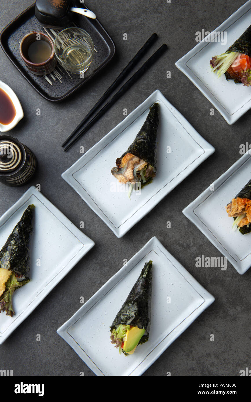 Temaki rolls hi-res stock photography and images - Alamy
