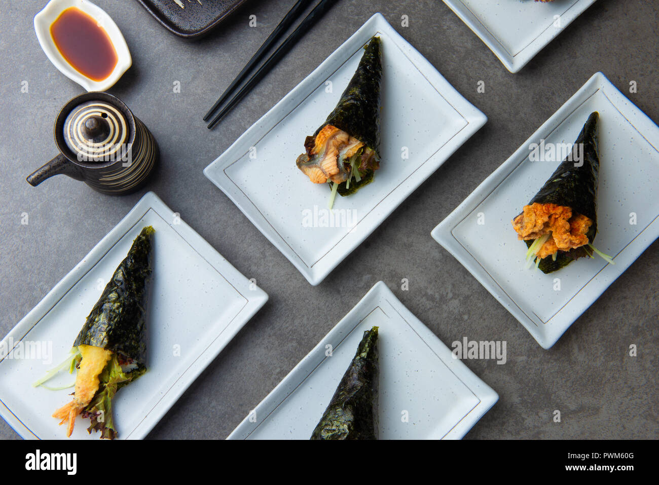 Temaki rolls hi-res stock photography and images - Alamy