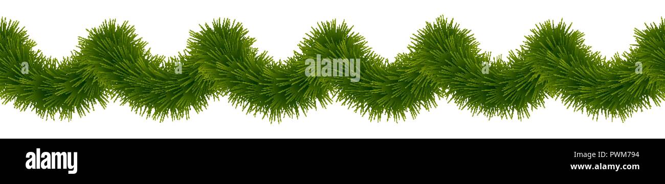 Christmas festoon. New Year garland. Fir decoration torse Stock Vector ...