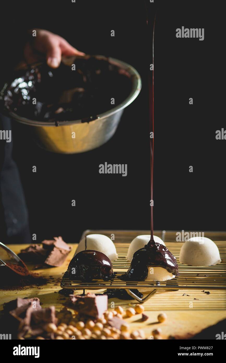 Making chocolate coating hi-res stock photography and images - Alamy