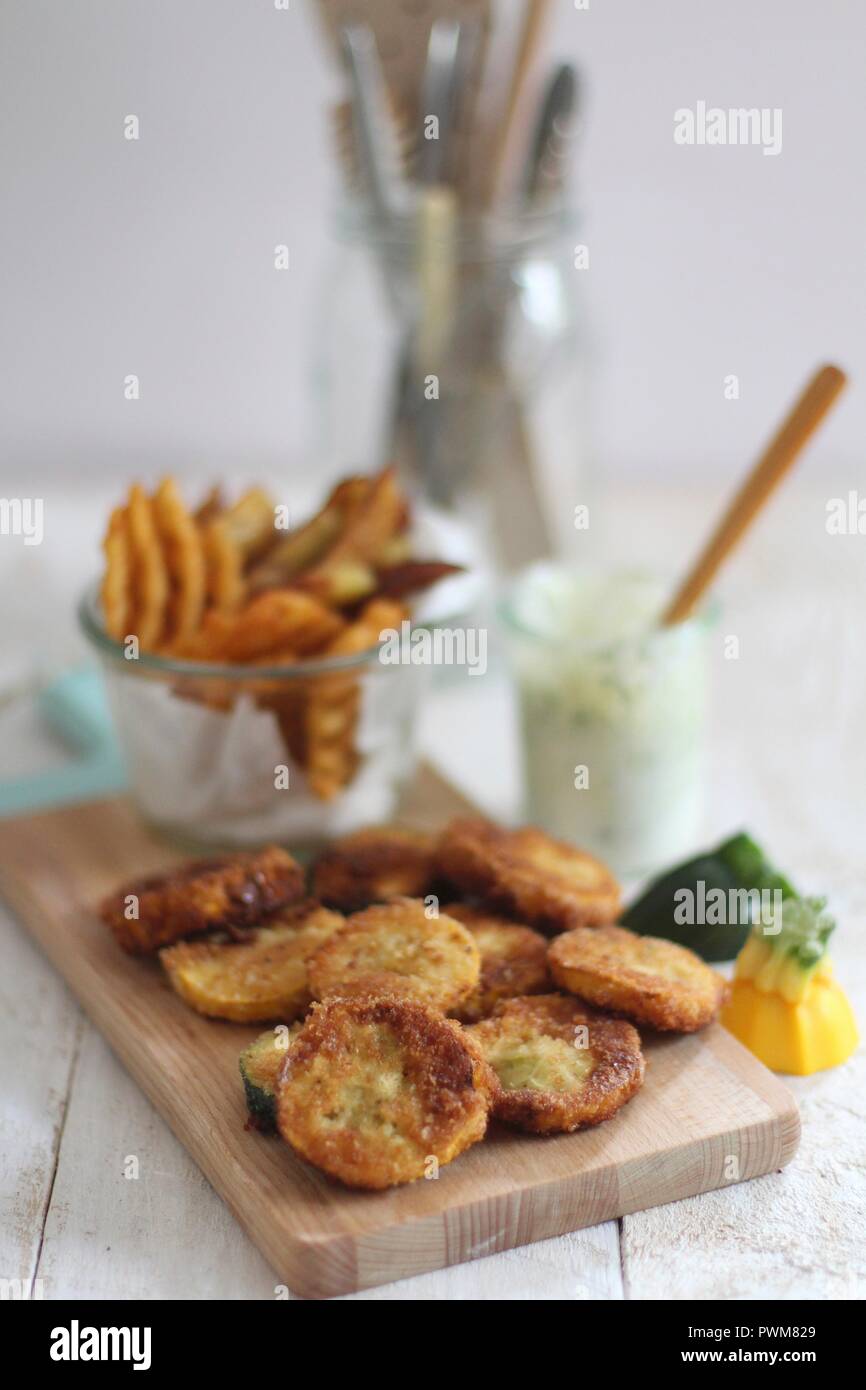 Courgette fritters hi-res stock photography and images - Alamy