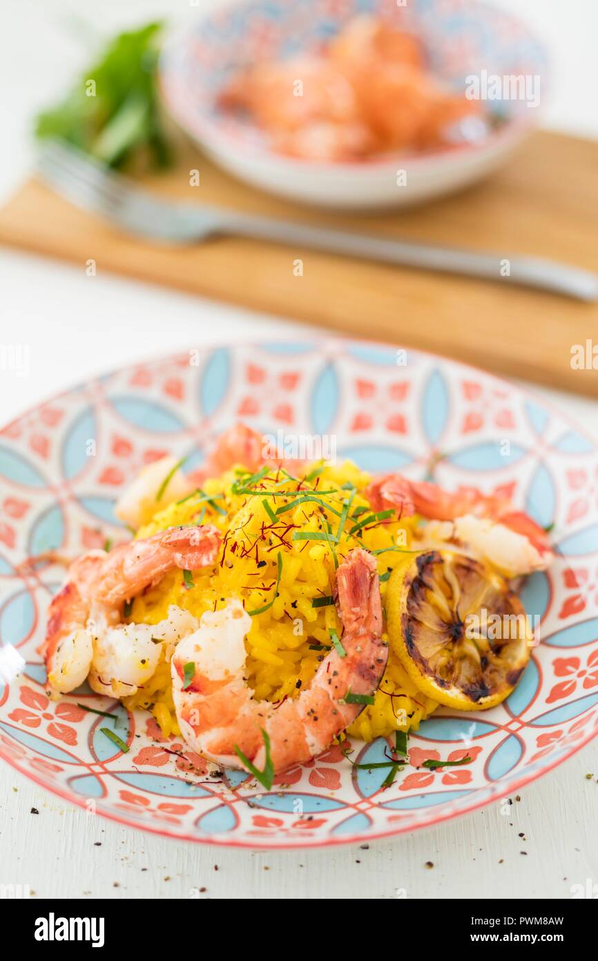 Classic risotto with prawns hi-res stock photography and images - Alamy