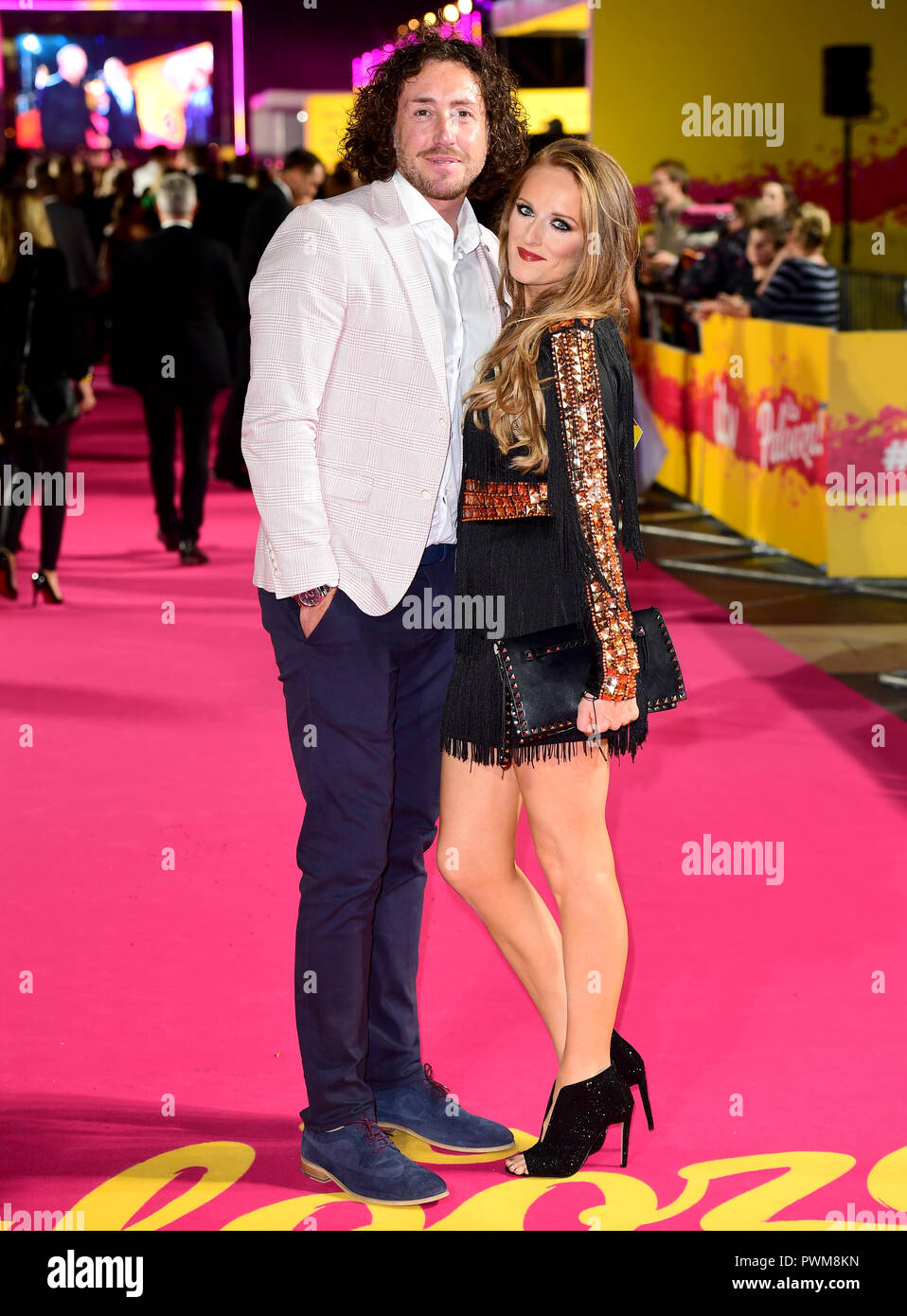 Ryan Sidebottom and Madeleine Costigan attending the ITV Palooza held ...