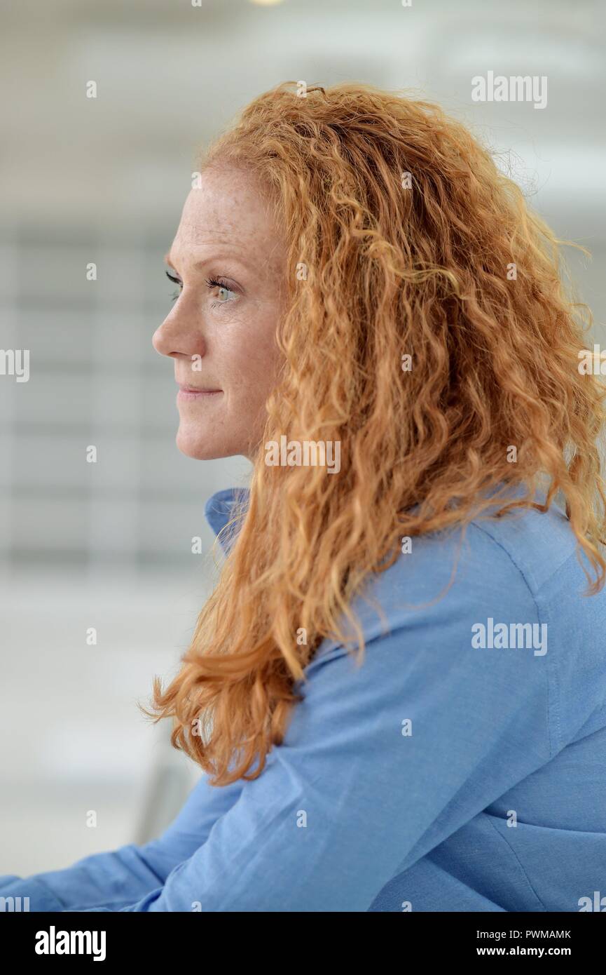 Alexa Hennig von Lange in October 2018 at the Frankfurt Book Fair ...