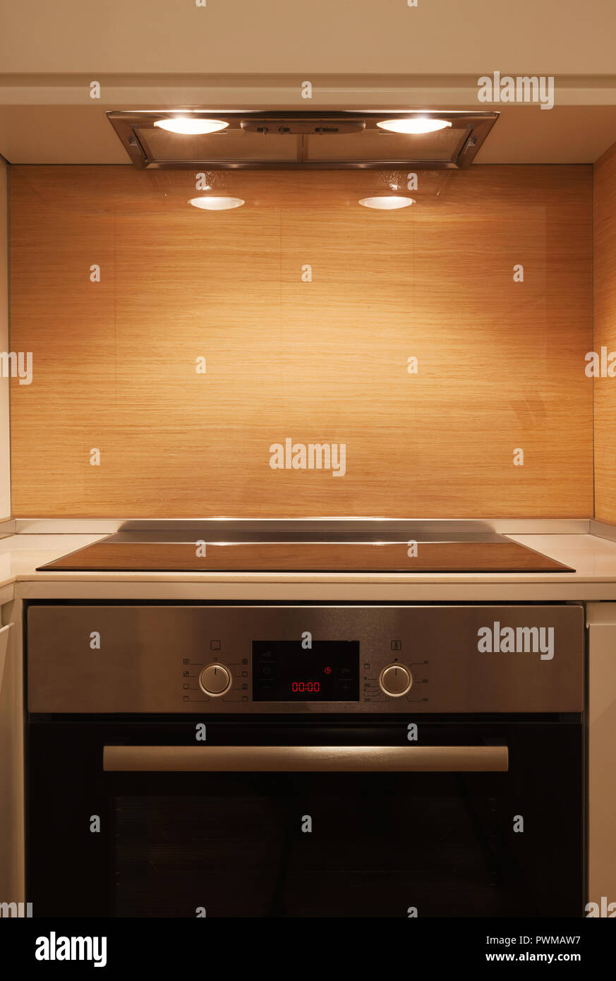 Interior of small and modern kitchen, closeup view on details Stock ...