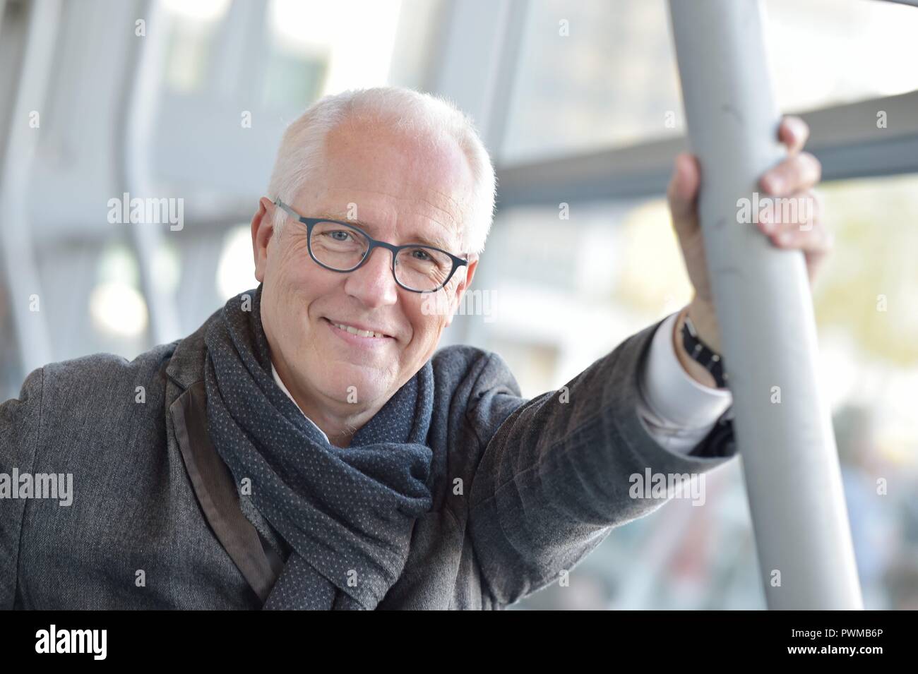 Hans-Peter Martin in October 2018 at the Frankfurt Book Fair. | usage ...