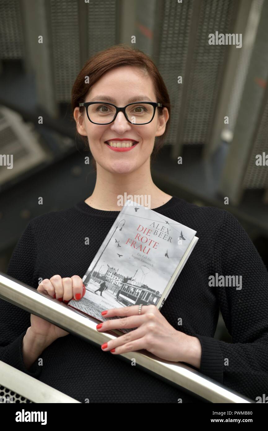 Alex Beer in October 2018 at the Frankfurt Book Fair. | usage worldwide ...