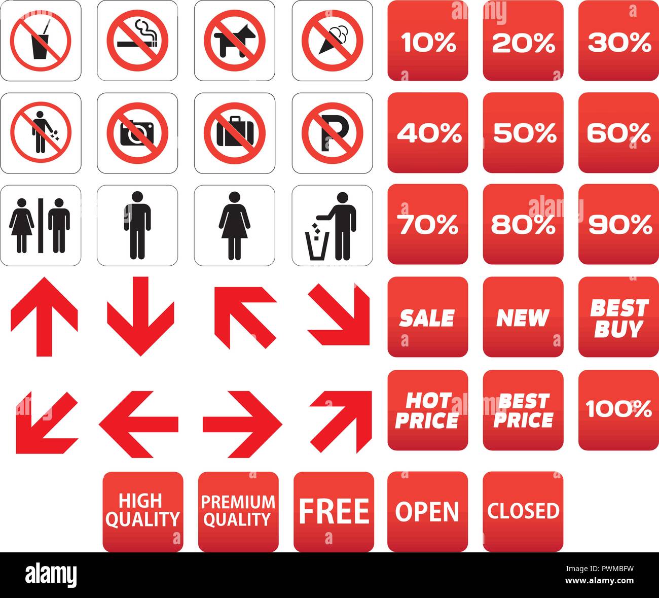 pictogram prohibited sale discounts vector illustration Stock Vector ...