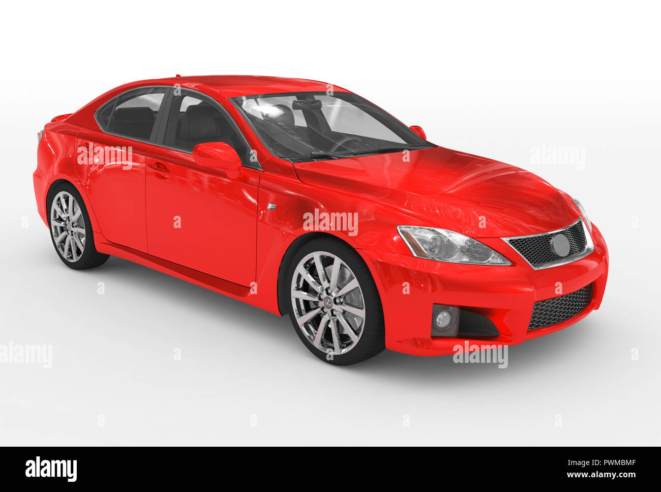 Red and white metallic car hi-res stock photography and images - Alamy