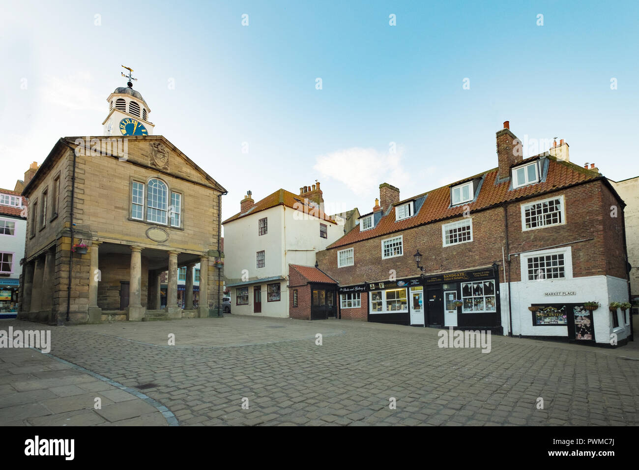 Whitby market, Whitby North Yorkshire, UK Stock Photo - Alamy