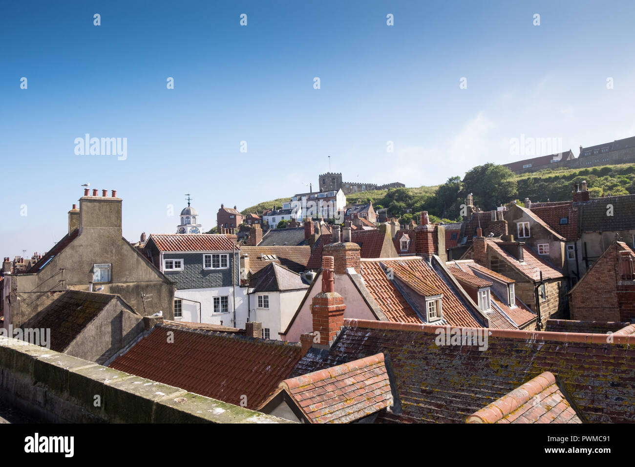Rooftops at Whitby, North Yorkshire, UK Stock Photo - Alamy