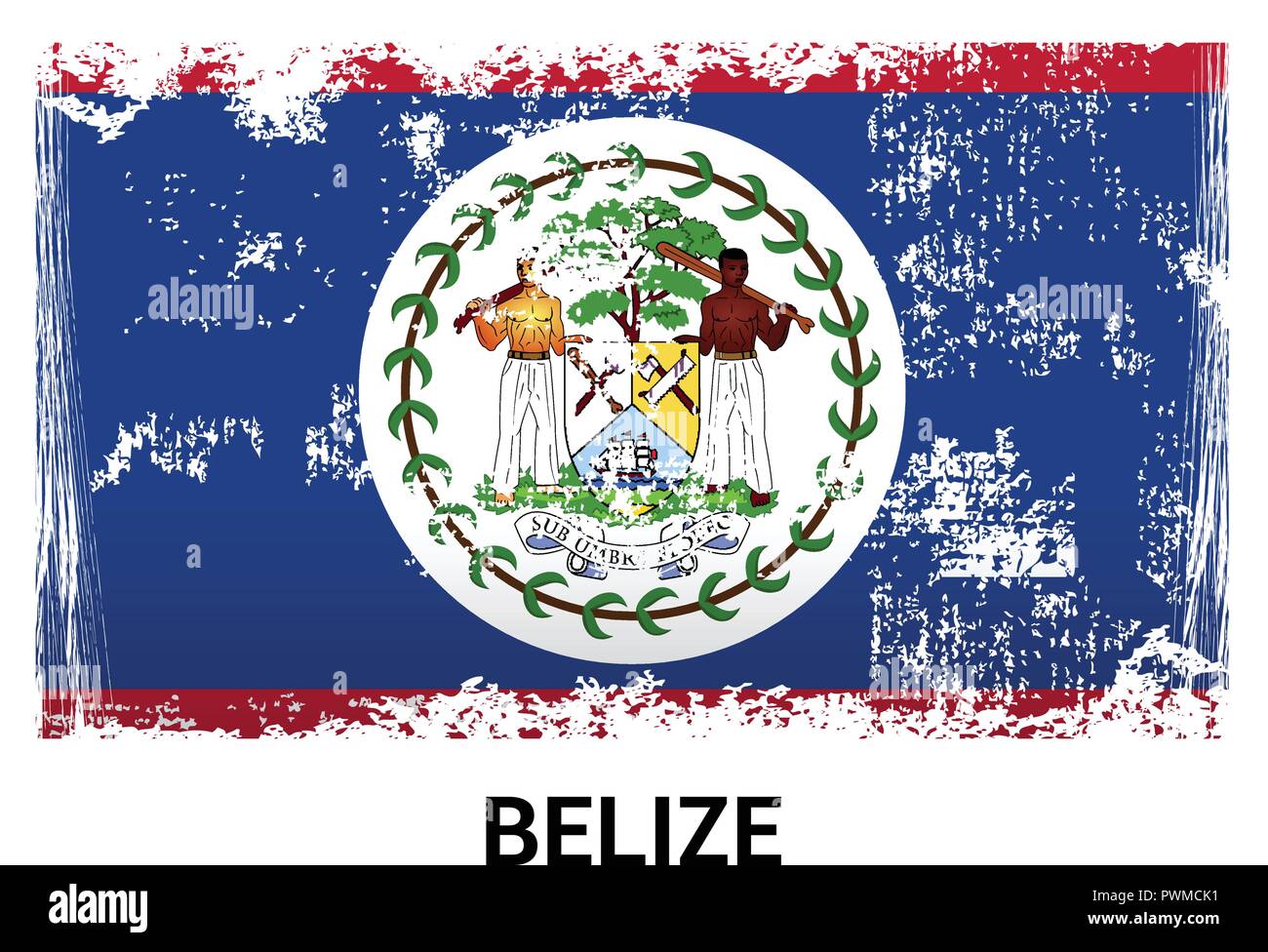 Belize flag design vector Stock Vector Image & Art - Alamy